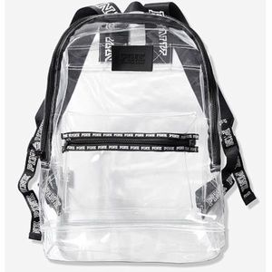 PINK Victoria’s Secret | Bags | Victorias Secret Pvc Clear Fullsized ...